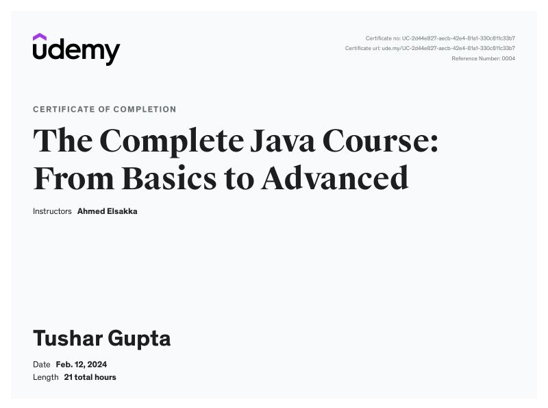 Tushar Gupta on LinkedIn: #java Tushar Gupta on LinkedIn: #java