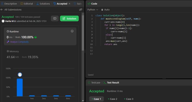 #100daysofleetcode #leetcode #codingchallenge #day8 #python | Harita M U #100daysofleetcode #leetcode #codingchallenge #day8 #python | Harita M U