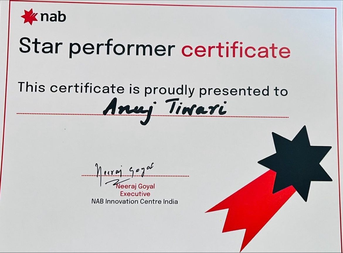 Anuj Tiwari on LinkedIn: #recognition Anuj Tiwari on LinkedIn: #recognition