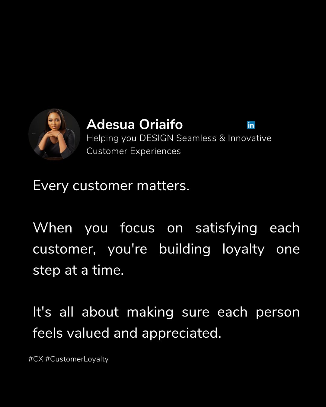 How customer experience can boost loyalty #ThoughtLeader | Adesua ... How customer experience can boost loyalty #ThoughtLeader | Adesua ...