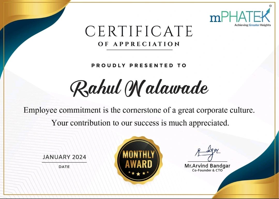 Rahul Nalawade on LinkedIn: Grateful for the shout-out on my efforts ... Rahul Nalawade on LinkedIn: Grateful for the shout-out on my efforts ...
