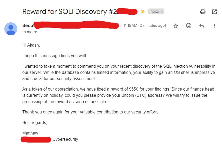 AKASH SUMAN on LinkedIn: #sql #bughunting #bounty #tricks #bughunting # ... AKASH SUMAN on LinkedIn: #sql #bughunting #bounty #tricks #bughunting # ...