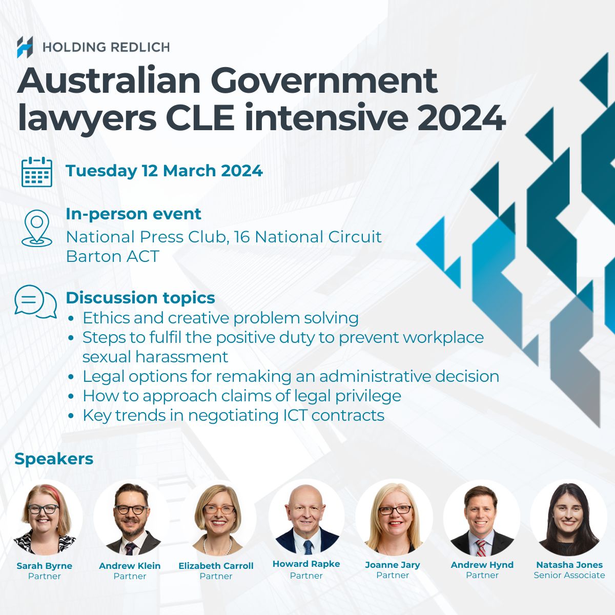 Holding Redlich on LinkedIn: Australian Government lawyers CLE ... Holding Redlich on LinkedIn: Australian Government lawyers CLE ...