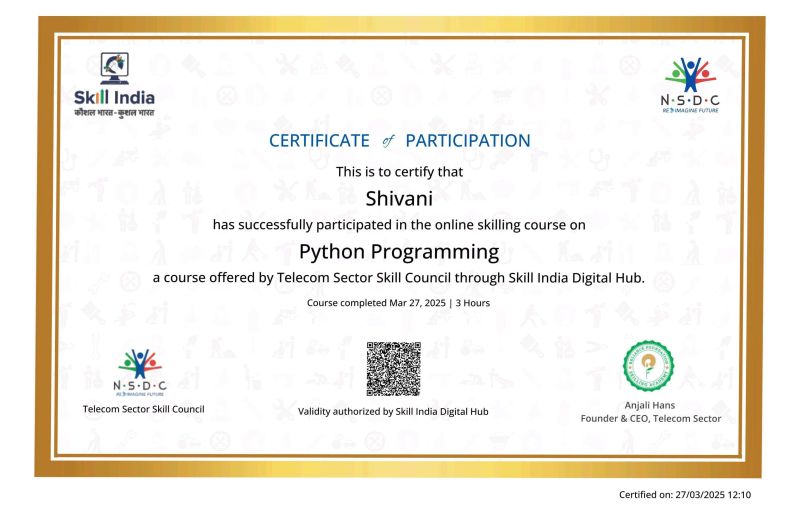 #pythonprogramming #skillindia #nsdc #learningjourney #techskills # ... #pythonprogramming #skillindia #nsdc #learningjourney #techskills # ...