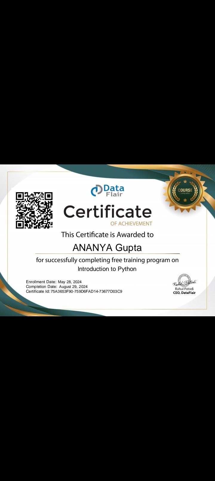 Ananya Gupta on LinkedIn: #python #coding Ananya Gupta on LinkedIn: #python #coding