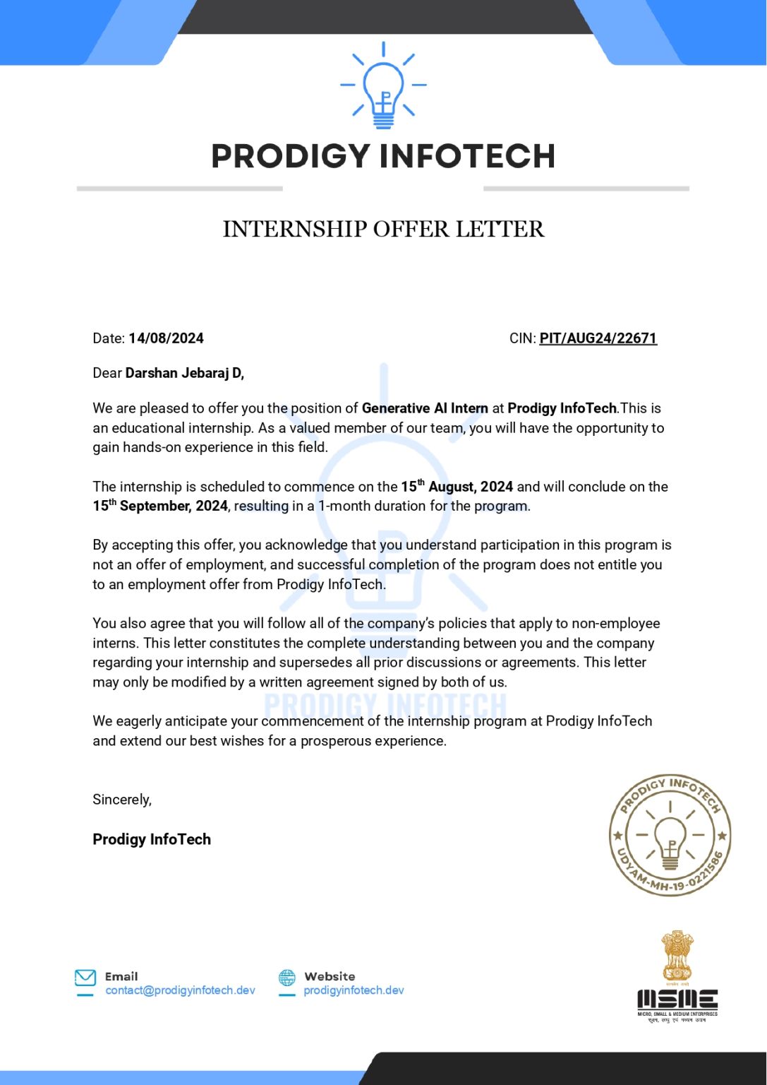 DARSHAN JEBARAJ D on LinkedIn: #internship #generativeai #ai # ... DARSHAN JEBARAJ D on LinkedIn: #internship #generativeai #ai # ...