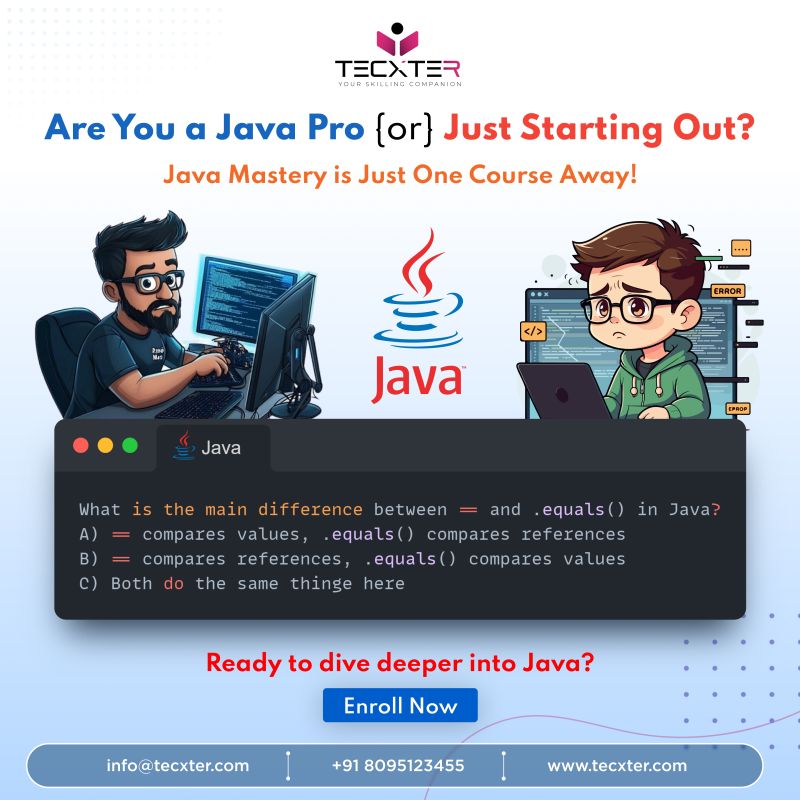 TECXTER on LinkedIn: #tecxter #javaquiz #programmingchallenge # ... TECXTER on LinkedIn: #tecxter #javaquiz #programmingchallenge # ...