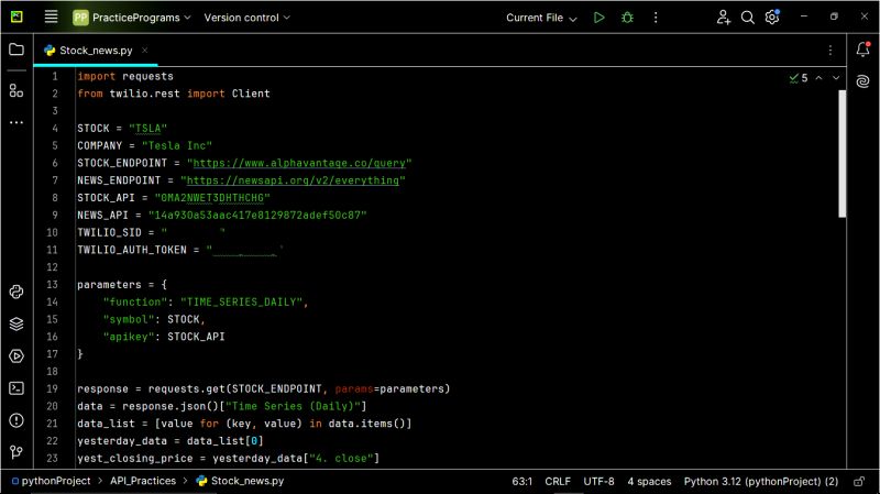 Yashika Kannan on LinkedIn: #pythonprogramming #api #stocknews #twilio ... Yashika Kannan on LinkedIn: #pythonprogramming #api #stocknews #twilio ...