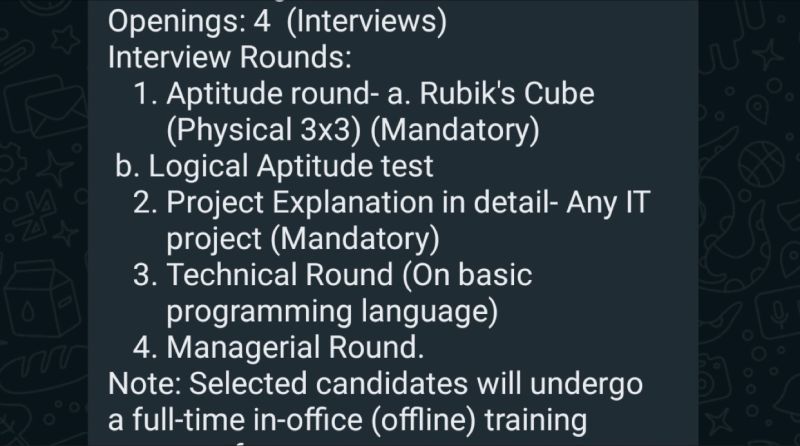 Job posting: Java backend job with rubix cube | Zachary Ringwood posted ... Job posting: Java backend job with rubix cube | Zachary Ringwood posted ...
