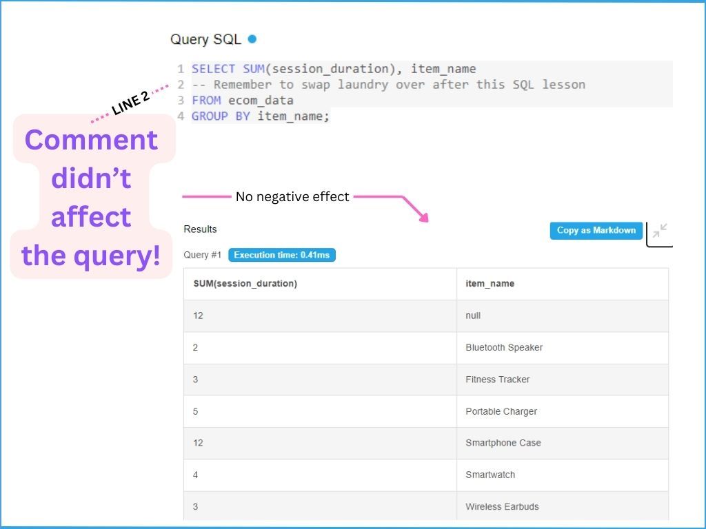 Josh Joseph on LinkedIn: SQL Basics: Adding comments in SQL I picked up ... Josh Joseph on LinkedIn: SQL Basics: Adding comments in SQL I picked up ...
