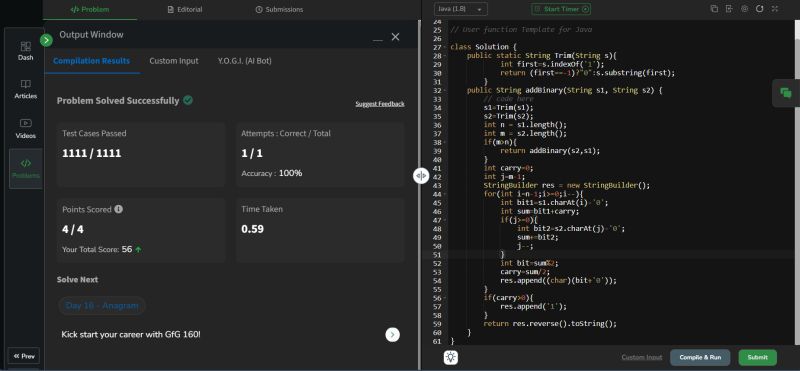 #gfg160 #geekstreak2025 #geeksforgeeks #dsa #problemsolving | Prem ... #gfg160 #geekstreak2025 #geeksforgeeks #dsa #problemsolving | Prem ...