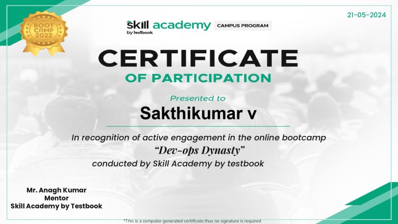 SAKTHIKUMAR V on LinkedIn: #devpsdynasty #skillbytestbook # ... SAKTHIKUMAR V on LinkedIn: #devpsdynasty #skillbytestbook # ...