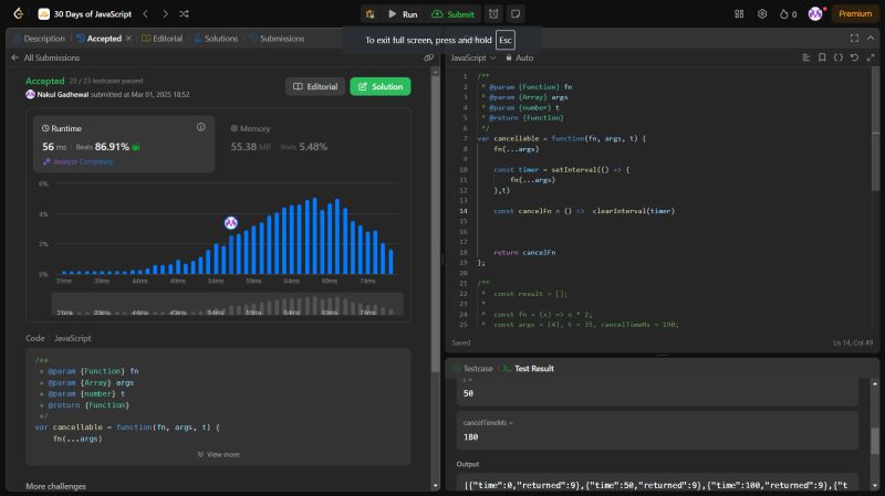 #javascript #leetcode #coding #problemsolving #asyncprogramming | Nakul ... #javascript #leetcode #coding #problemsolving #asyncprogramming | Nakul ...