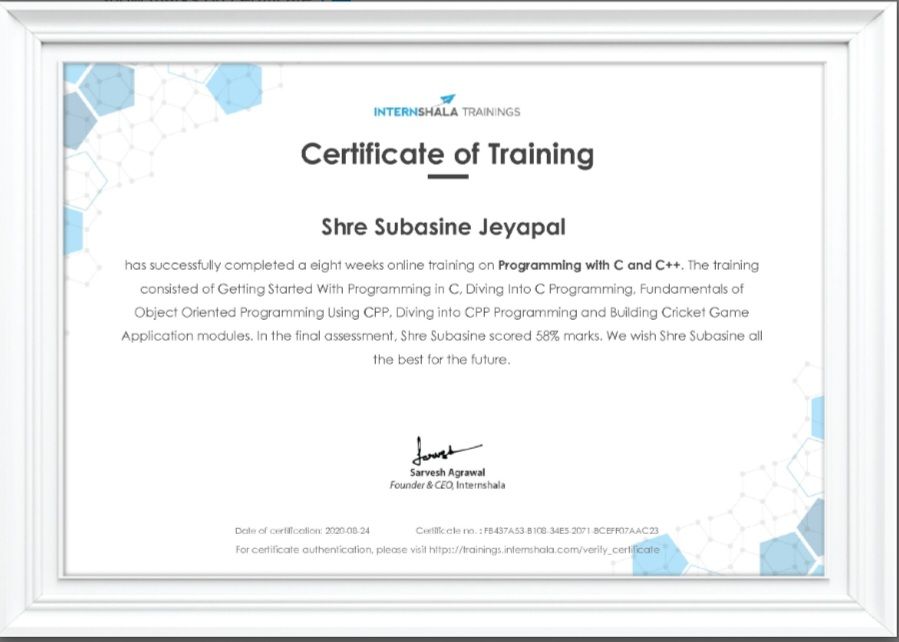 Shre Subasine J on LinkedIn: #cprogramming #cplusplus # ... Shre Subasine J on LinkedIn: #cprogramming #cplusplus # ...