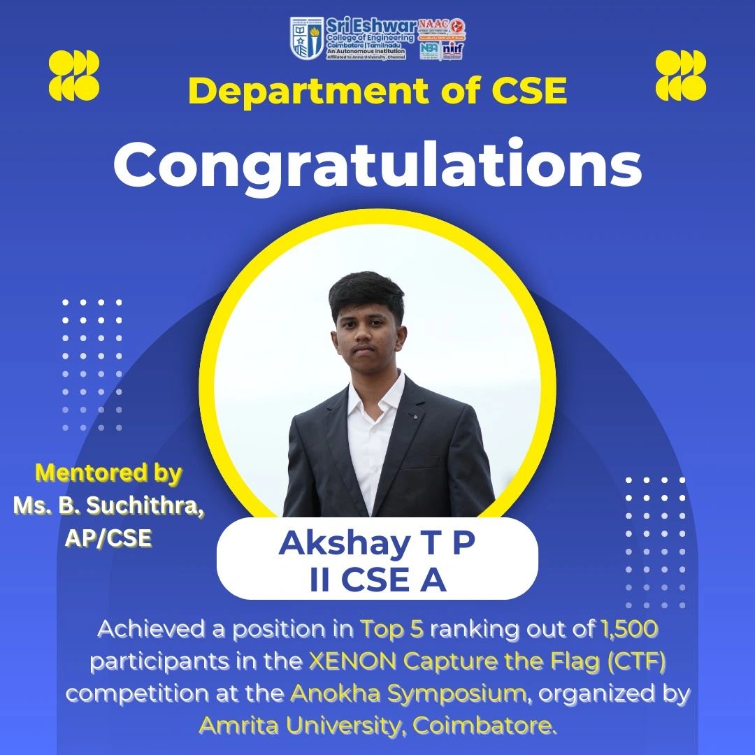 Department of CSE on LinkedIn: Department of CSE on LinkedIn: