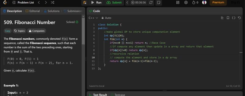 #fibonacci #dynamicprogramming #leetcode | SHASHI KUMAR SINGH #fibonacci #dynamicprogramming #leetcode | SHASHI KUMAR SINGH