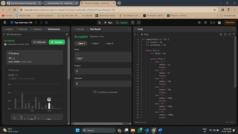 Leetcode Problem Solving: Convert Roman numerals to integers | Sanket ... Leetcode Problem Solving: Convert Roman numerals to integers | Sanket ...