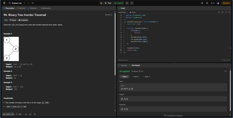 Day 14 of JavaScript Challenge: Binary Tree Inorder Traversal | Kailash ... Day 14 of JavaScript Challenge: Binary Tree Inorder Traversal | Kailash ...