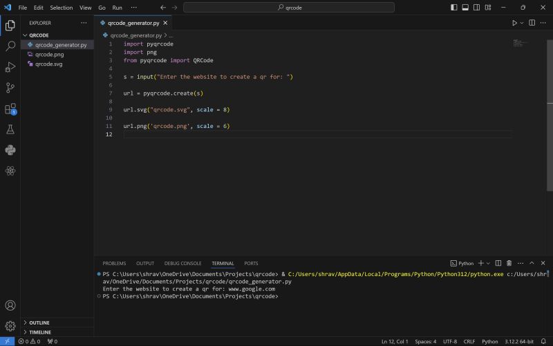 Shravya P. on LinkedIn: #100daysofcode #python #qrcode #codingjourney # ... Shravya P. on LinkedIn: #100daysofcode #python #qrcode #codingjourney # ...