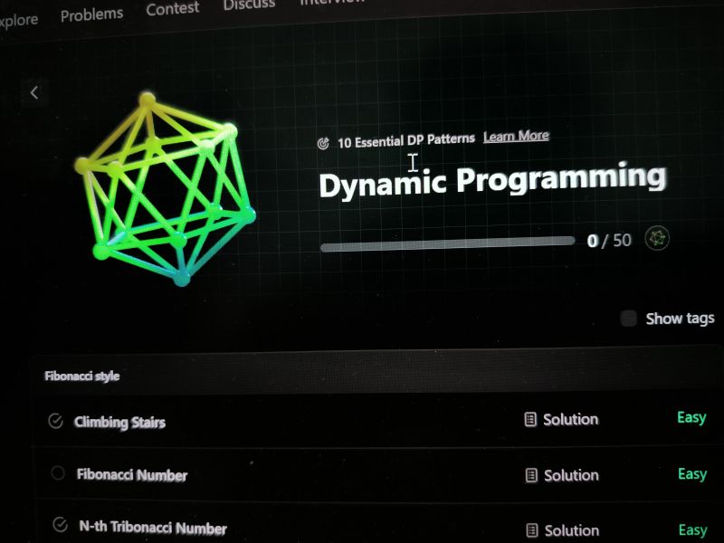 New challenge: Dynamic programming with #leetcode | VISHAL KUMAR posted ... New challenge: Dynamic programming with #leetcode | VISHAL KUMAR posted ...