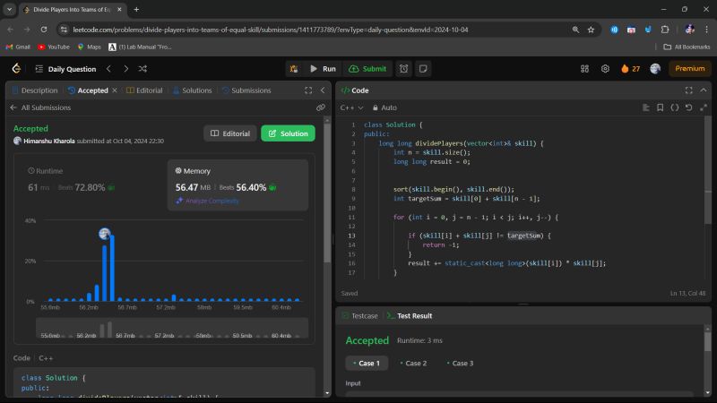 HIMANSHU KHAROLA on LinkedIn: #leetcode #dailyleetcodeproblem #consistency HIMANSHU KHAROLA on LinkedIn: #leetcode #dailyleetcodeproblem #consistency