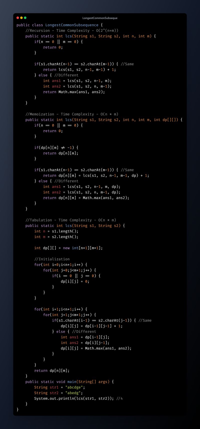 Shekhar Singh on LinkedIn: #longestcommonsubsequence #lcs # ... Shekhar Singh on LinkedIn: #longestcommonsubsequence #lcs # ...