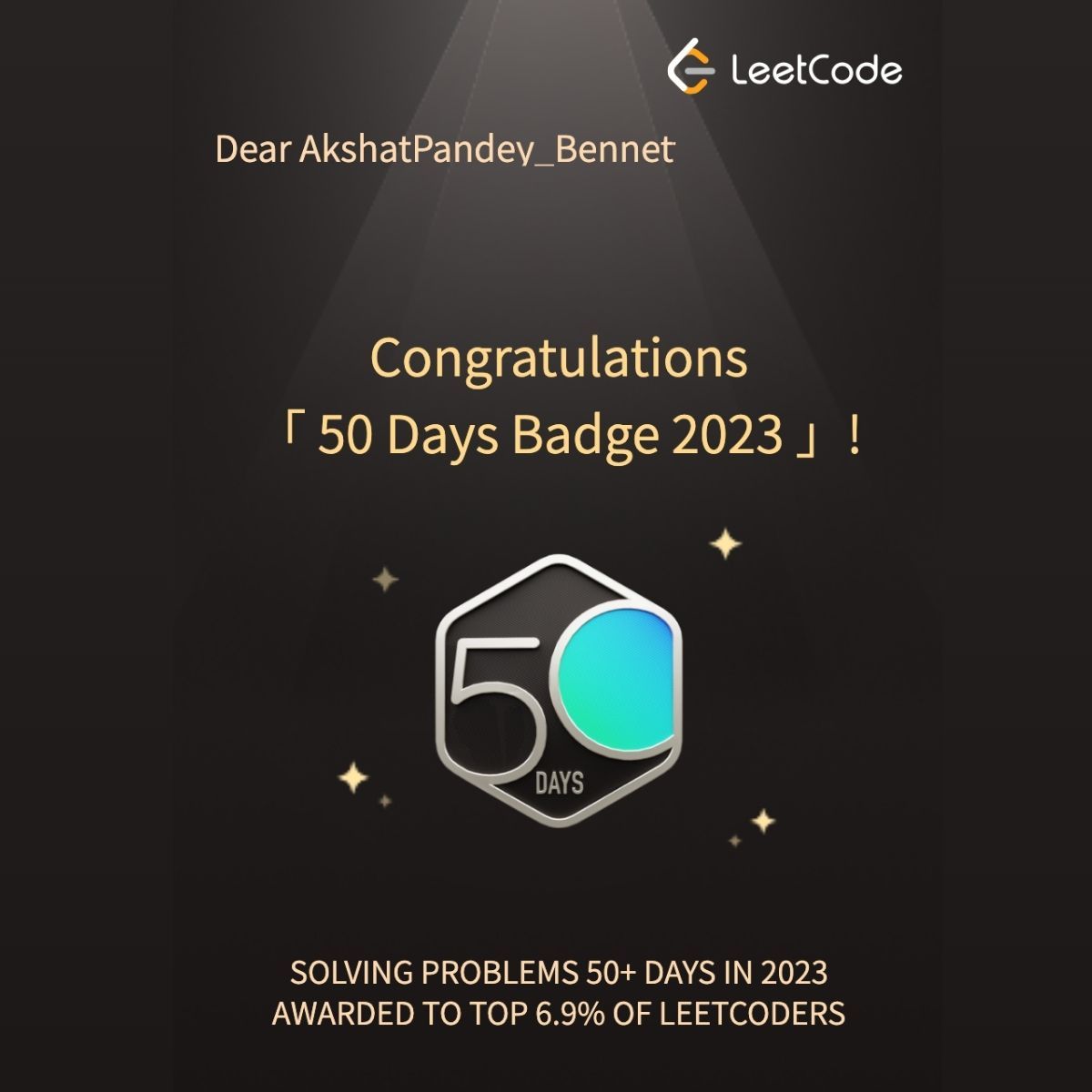 Akshat Pandey on LinkedIn: #leetcode #badge #cpp #dsa #linkedin Akshat Pandey on LinkedIn: #leetcode #badge #cpp #dsa #linkedin