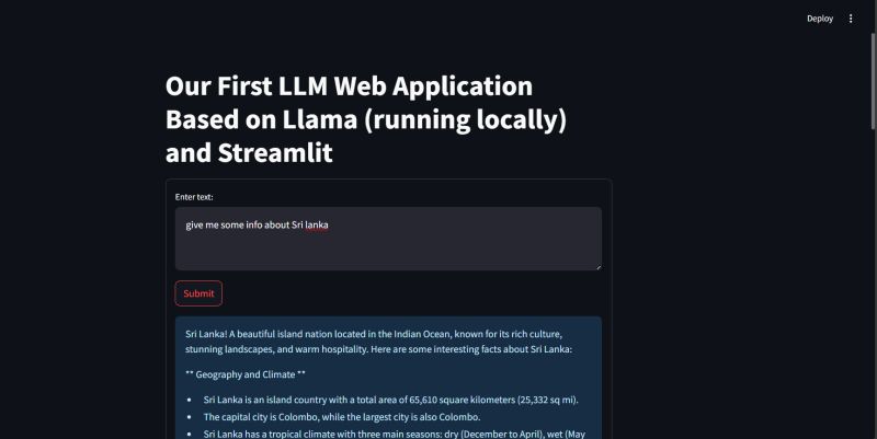 #llm #streamlit #python #ollama #llama #ai #machinelearning #tech ... #llm #streamlit #python #ollama #llama #ai #machinelearning #tech ...