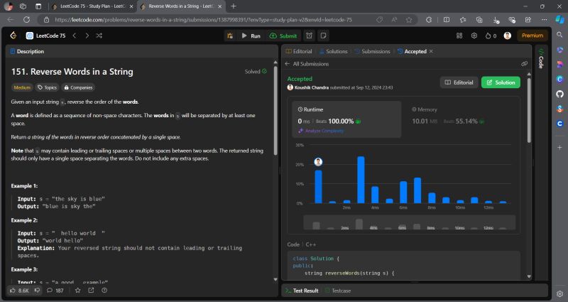 Koushik Chandra on LinkedIn: #leetcode #codingchallenge #problemsolving ... Koushik Chandra on LinkedIn: #leetcode #codingchallenge #problemsolving ...