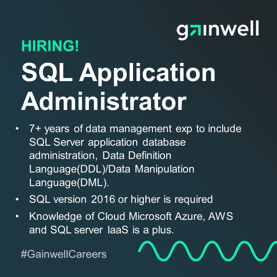Renuka G on LinkedIn: #sqldba #sqljobs #sqldeveloper #sql Renuka G on LinkedIn: #sqldba #sqljobs #sqldeveloper #sql