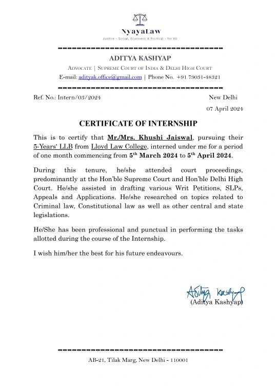 Khushi Jaiswal on LinkedIn: #internshipdiaries #internshipopportunity Khushi Jaiswal on LinkedIn: #internshipdiaries #internshipopportunity
