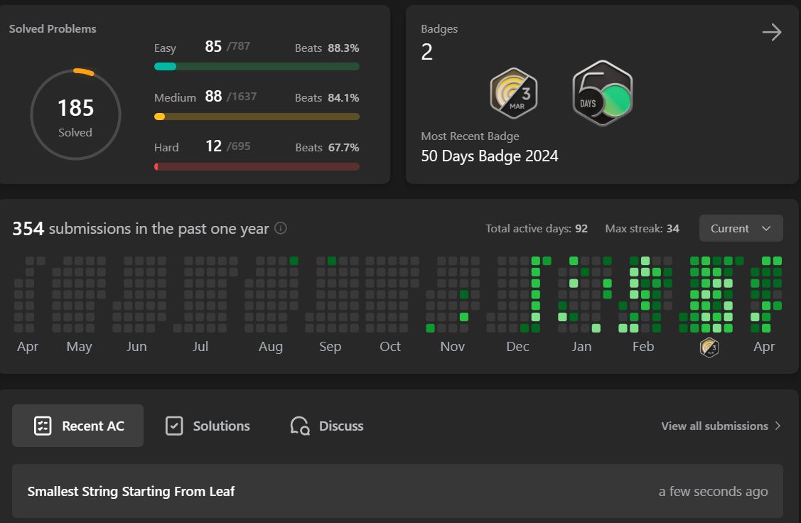 #leetcode #day42 #coding #consistency #365daychallenge #problemsolving ... #leetcode #day42 #coding #consistency #365daychallenge #problemsolving ...