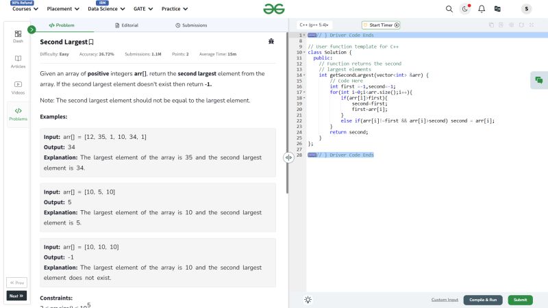 #dsa #geeksforgeeks #coding #gfg160 #geekstreak2025 #learning… | Subham ... #dsa #geeksforgeeks #coding #gfg160 #geekstreak2025 #learning… | Subham ...