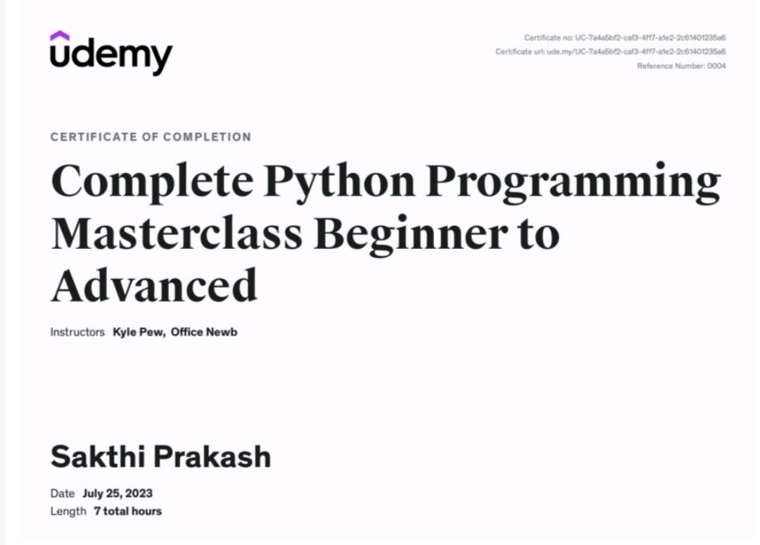 sakthi prakash on LinkedIn: #pythonprogramming #pythontesting # ... sakthi prakash on LinkedIn: #pythonprogramming #pythontesting # ...