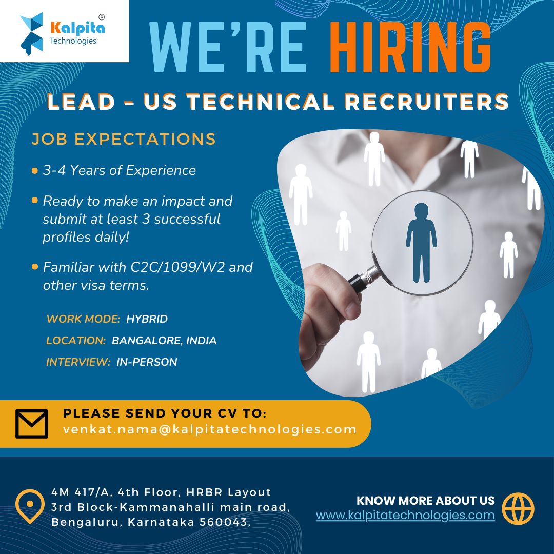 Venkat Nama on LinkedIn: Great Opportunity Venkat Nama on LinkedIn: Great Opportunity