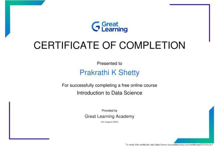Prakrathi k Shetty on LinkedIn: #greatlearningacademy #greatlearning # ... Prakrathi k Shetty on LinkedIn: #greatlearningacademy #greatlearning # ...