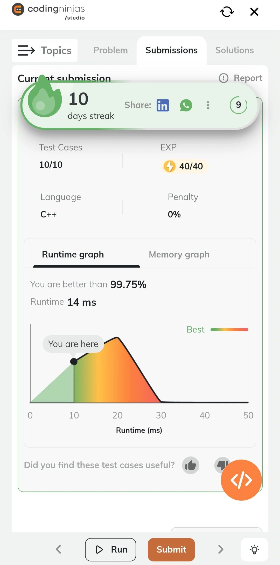 Day 10 of #75daysofcodechallenge: solveddsa problem | Prem raj posted ... Day 10 of #75daysofcodechallenge: solveddsa problem | Prem raj posted ...