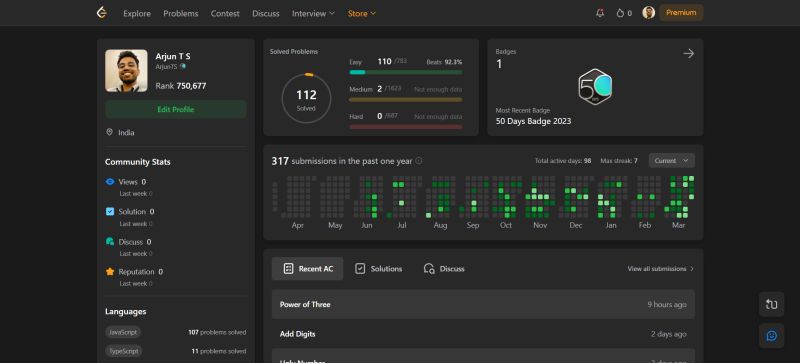 Solved 100+ LeetCode problems! | ARJUN SURESH posted on the topic ... Solved 100+ LeetCode problems! | ARJUN SURESH posted on the topic ...