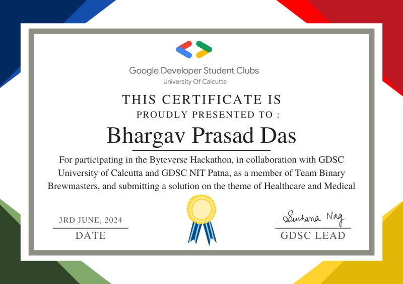 Bhargav Prasad das on LinkedIn: #byteverse #gdsc #googledevelopers # ... Bhargav Prasad das on LinkedIn: #byteverse #gdsc #googledevelopers # ...