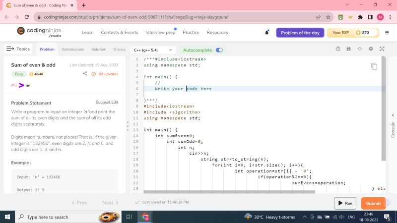 Mahadevan . on LinkedIn: #codingninjas #codestudio #problemsolving # ... Mahadevan . on LinkedIn: #codingninjas #codestudio #problemsolving # ...