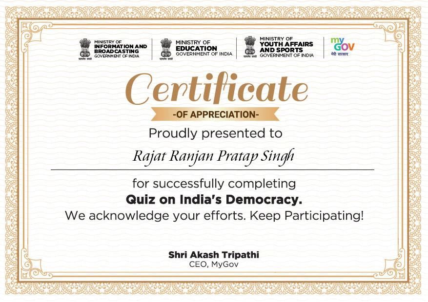 Rajat Ranjan Pratap Singh posted on LinkedIn Rajat Ranjan Pratap Singh posted on LinkedIn
