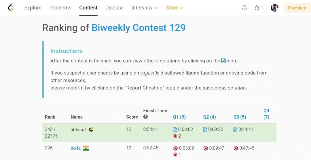 #leetcode #contest #coding #challenges | Abhishek Rai | 16 comments #leetcode #contest #coding #challenges | Abhishek Rai | 16 comments