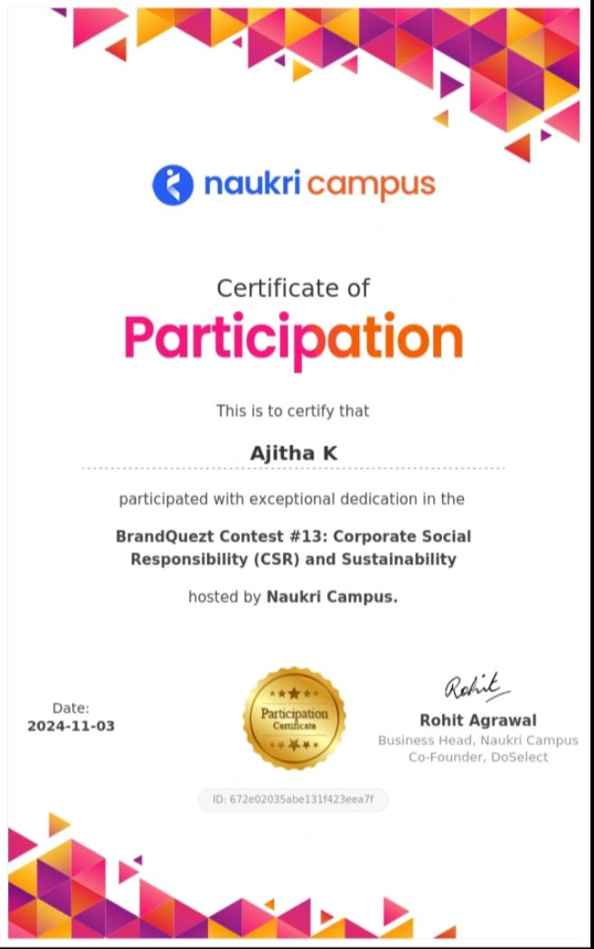 Ajitha K on LinkedIn: #naukricampus #csr #sustainability # ... Ajitha K on LinkedIn: #naukricampus #csr #sustainability # ...