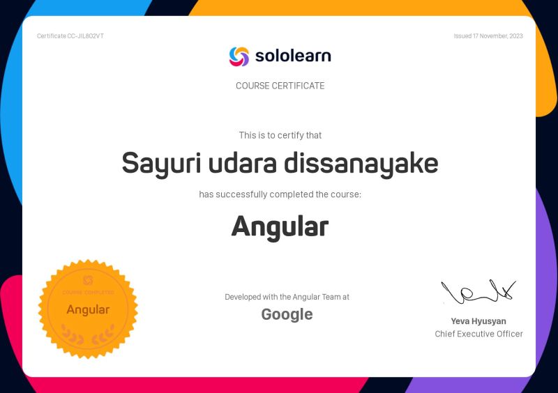 Sololearn Angular is development platform and framework. i learned ... Sololearn Angular is development platform and framework. i learned ...