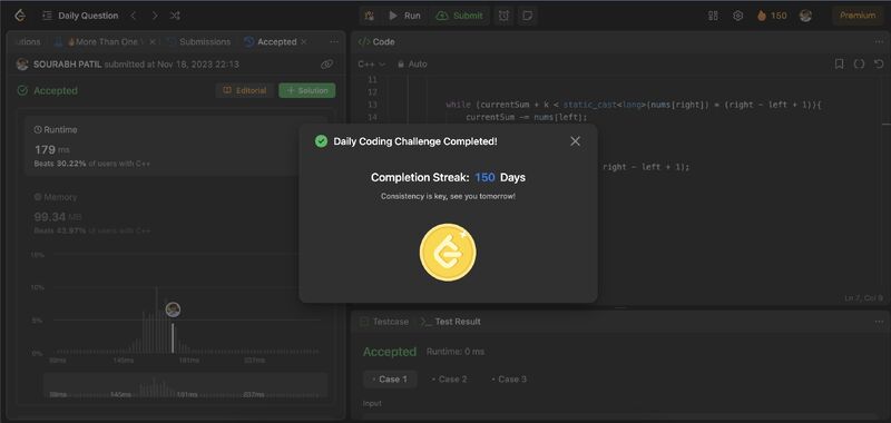 SOURABH PATIL on LinkedIn: #codingjourney #leetcode #problemsolving # ... SOURABH PATIL on LinkedIn: #codingjourney #leetcode #problemsolving # ...
