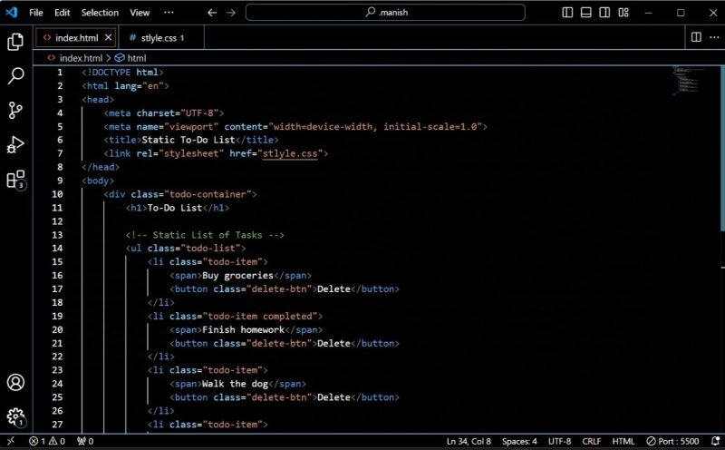 Manish Kumar on LinkedIn: #octanet #webdevelopment #html #css Manish Kumar on LinkedIn: #octanet #webdevelopment #html #css
