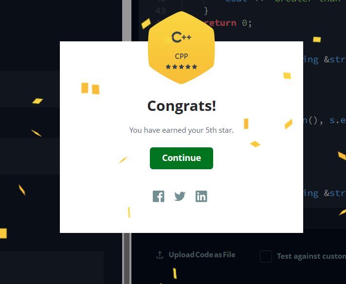#hackerrank #cplusplus #5starcoder #codingmilestone #programmingjourney ... #hackerrank #cplusplus #5starcoder #codingmilestone #programmingjourney ...