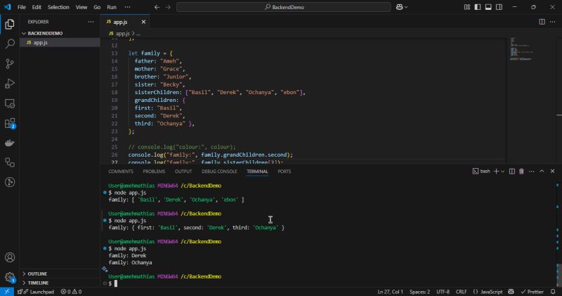 Started learning JavaScript Basic (Objects and Arrays)at TechCrush as a ... Started learning JavaScript Basic (Objects and Arrays)at TechCrush as a ...