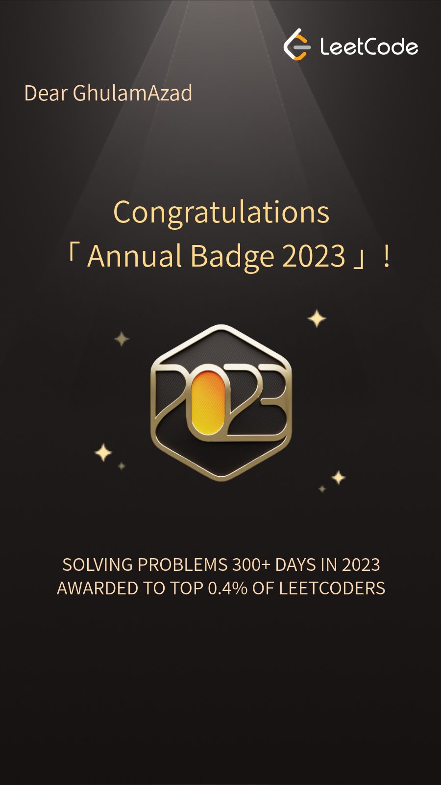 Md.Ghulam Azad Ansari on LinkedIn: #leetcode2023 #leetcode # ... Md.Ghulam Azad Ansari on LinkedIn: #leetcode2023 #leetcode # ...