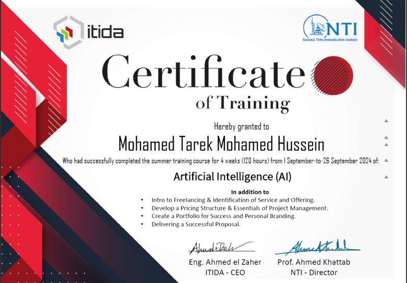Mohamed Tarek on LinkedIn: #ai #machinelearning #deeplearning #python # ... Mohamed Tarek on LinkedIn: #ai #machinelearning #deeplearning #python # ...